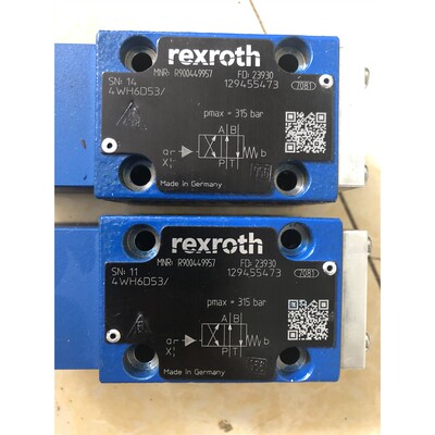 Rexroth力士乐R900449957型号4WH6D53/带液压油操作方向阀原装