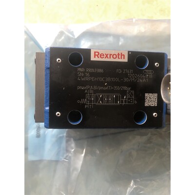 力士乐比例阀R901493886 4WRPEH10C3B100L-30/M/24A1德国液压