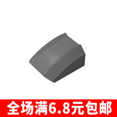 兼容国产积木小颗粒30602斜面弯曲2x2MOC零件车头2弧形光面砖配件