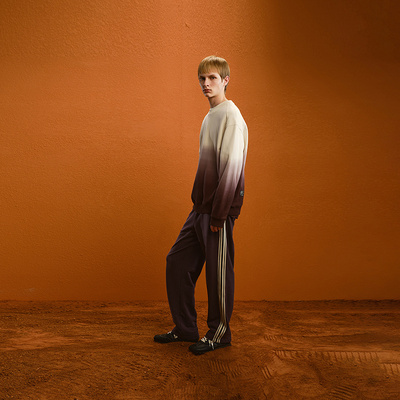 MODE COMMUTER | MC双纱混纺针织耐摩擦抗起球针织阔腿型长裤