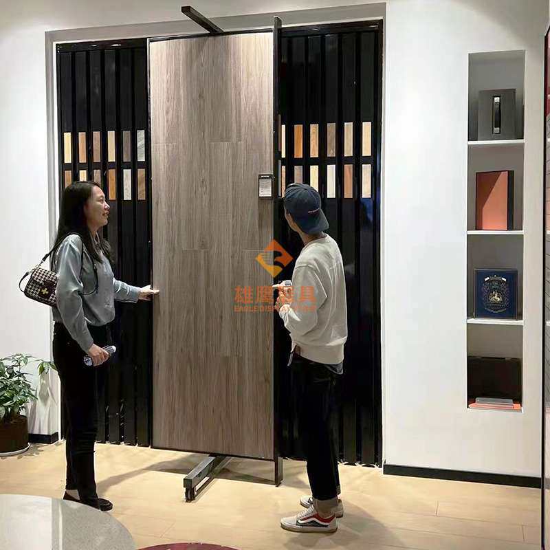 木地板材展示架货架抽拉瓷砖展柜全金属推拉石材展具 展架雄鹰