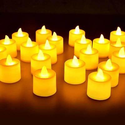12/24/48Pcs Flameless LED Candles Lights Battery Powered Tea