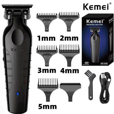 Kemei 2299 Barber Cordless Hair Trimmer 0mm Zero Gapped Carv