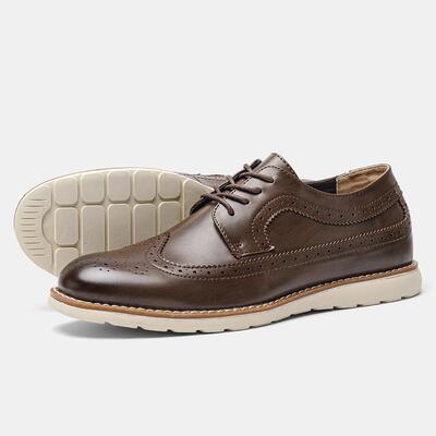 Fashion leisure shoes and comfortable leather shoes PU男皮鞋