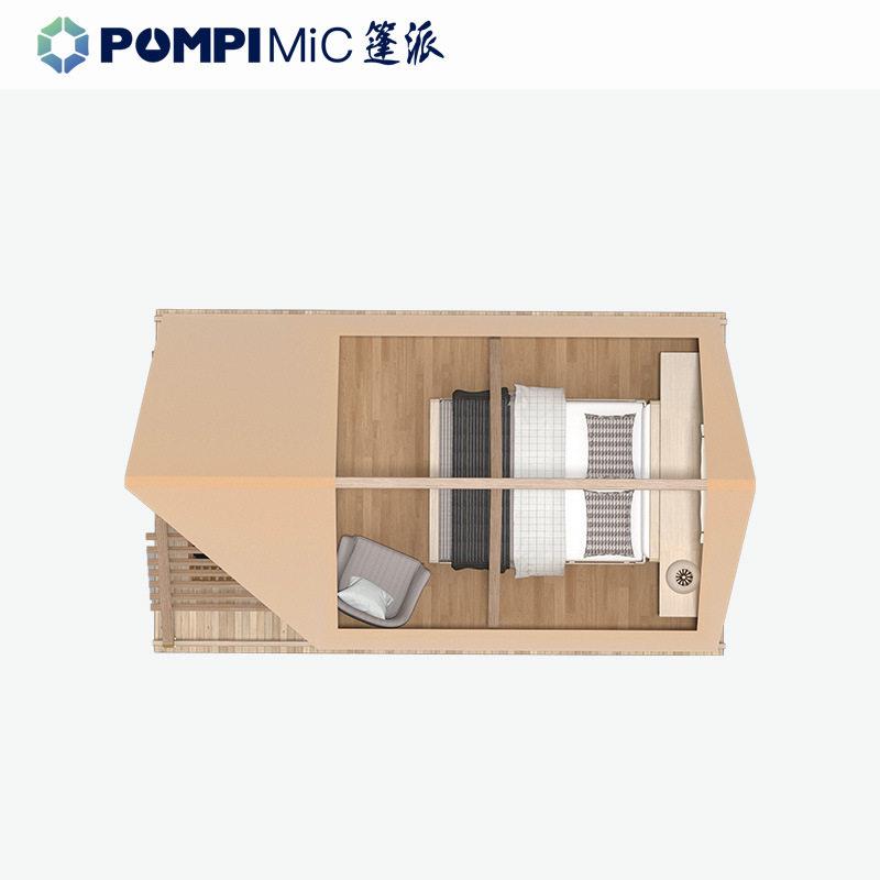 帐篷直销厂家度假营地网红三角形帐篷住宿野奢木结构帐篷