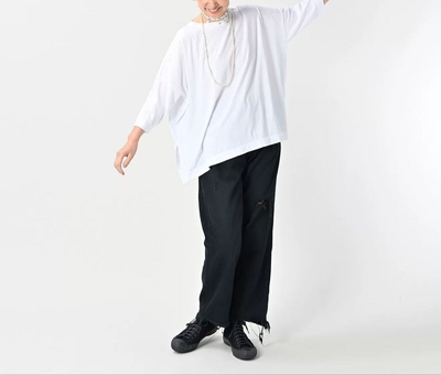 2026新款女士纯棉长袖T恤宽松显瘦百搭慵懒风简约休闲上衣MK3004
