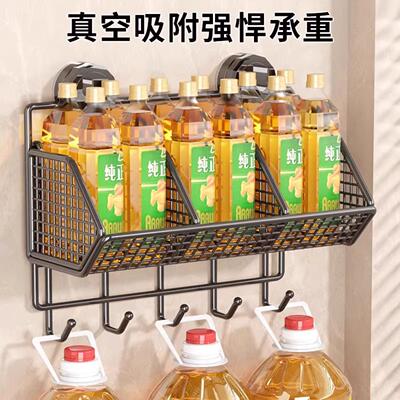 厨房吸盘置物架葱姜蒜收纳盒