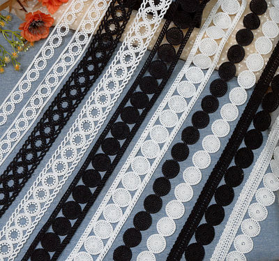 水溶棉镂空刺绣花边手工服装辅料