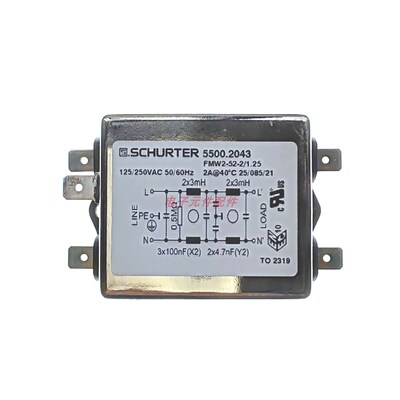 5500.2043舒特Schurter电源滤波器FMW2-52/2A/250V