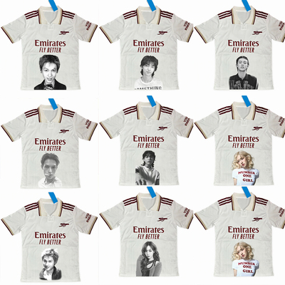 wgww线上图案透气remake球衣定制足球服短袖球衣长袖球服朴彩英组