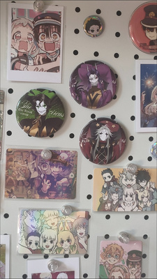 pierrot怪胎马戏团二次元自制高清周边镭射彩虹吧唧58mm