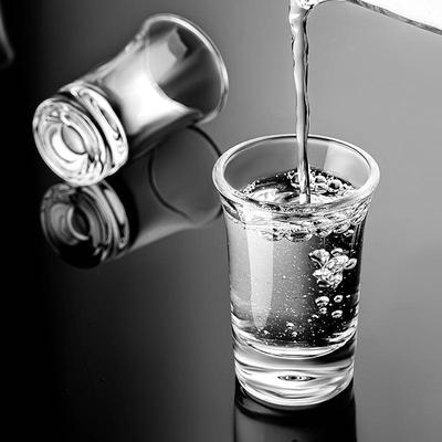 喝酒杯子小酒杯玻璃酒杯白酒杯家用小号2两酒杯一口杯酒盅烈酒杯