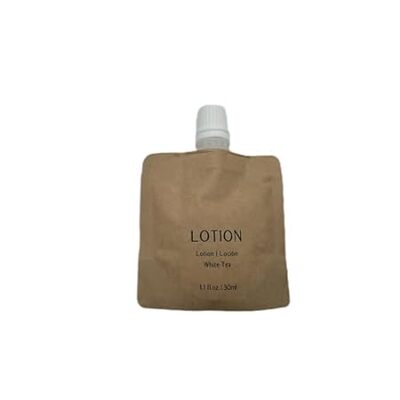 Body Lotion Recyclable Kraft Paper Pouch Bag (100 Pack， 1