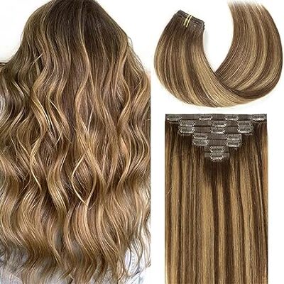 Seamless Clip in Remy Hair Extensions Human Hair Invisibl