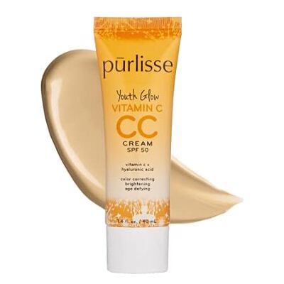 pūrlisse Youth Glow Vitamin C CC Cream SPF 50: Cruelty-Fr
