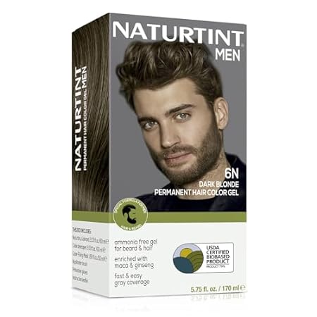 Naturtint Mens Permanent Hair Color 6N Dark Blonde for Ha