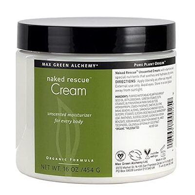 Naked Rescue Unscented Cream - 16 Ounces Jar - Organic Fo