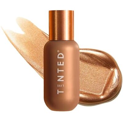 Live Tinted Hueglow Liquid Highlighter Drops in Dusk， Bro