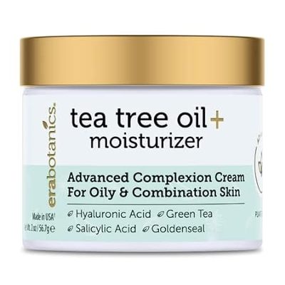 Era Organics Tea Tree Cream Face Moisturizer for Oily Ski
