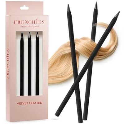 Frenchies Ultra Flocked Extra Soft Hair Chopsticks for Wo