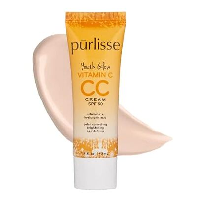 pūrlisse Youth Glow Vitamin C CC Cream SPF 50: Cruelty-Fr