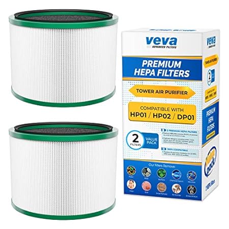 VEVA Premium HEPA Replacement Filter 2 Pack Compatible Wi