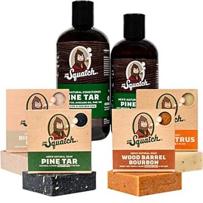 Dr. Squatch Natural Bar Soap FOREST Expanded Pack For Men