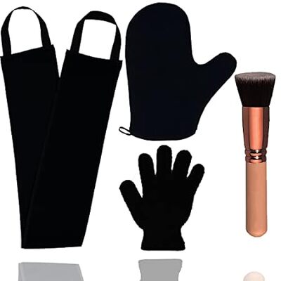 4 Pack Self Tanning Mitt Applicator Kit， with Self Tanner