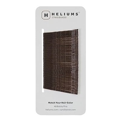 Heliums Bobby Pins - Darkest Brown - 2 Inch Wavy Hair Pin