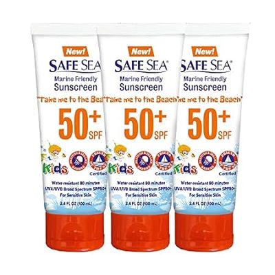 Safe sea SPF50+ 3.4 oz. tube sunscreen - Jellyfish and Se