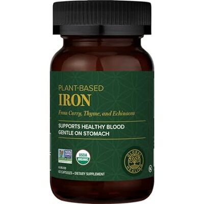 Global Healing Center Iron Supplement for Women and Men -