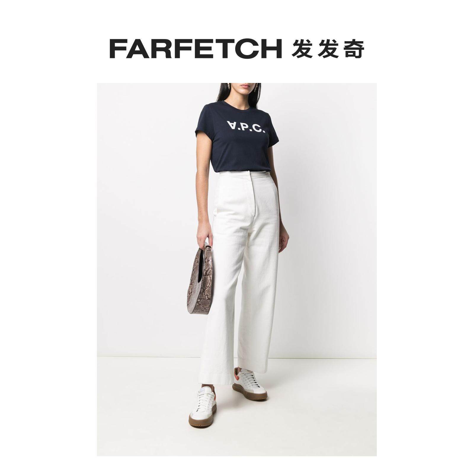 [热销单品]A.P.C.女士logo印花T恤FARFETCH发发奇_虎窝淘