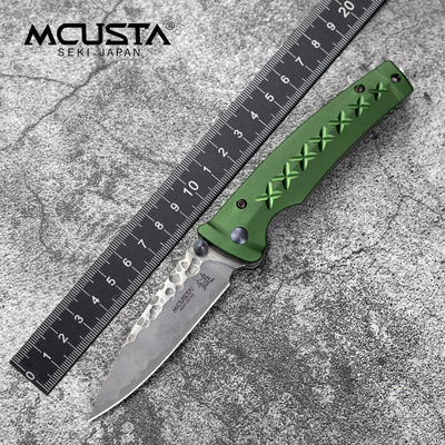 Mcusta传世家徽折叠刀日本进口