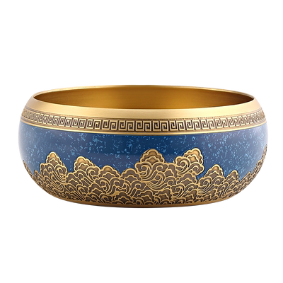 纯黄铜茶洗缸建水笔洗