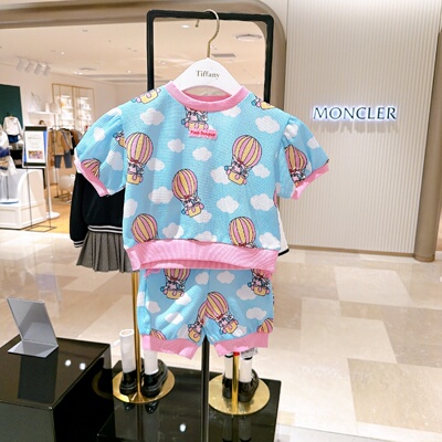 Pink Dragon粉龙女童套装韩国童装代购26年夏季儿童短袖T恤短裤