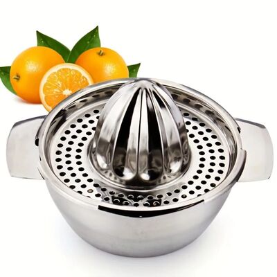 Stainless Steel Manual Citrus Juicer - 43.96oz Heavy Duty Pr