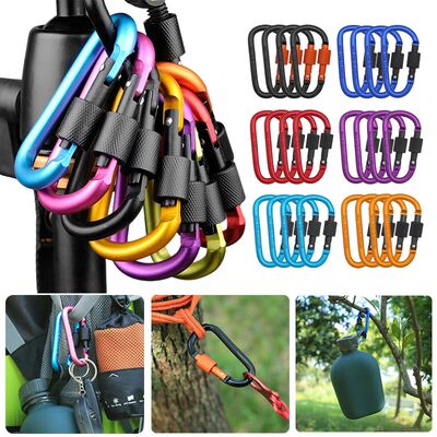 Carabiner Clips with Screw Gate 4Pcs Carabiners Hiking Clips