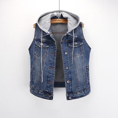 jacket womens Ripped sleeveless vest waistcoat denim top