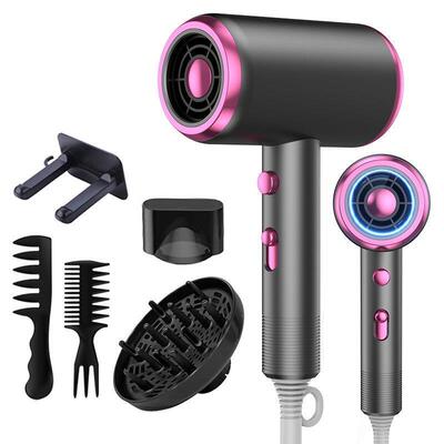 Hair Dryer with Diffuser Blow Dryer Comb Brush 1800W Ionic