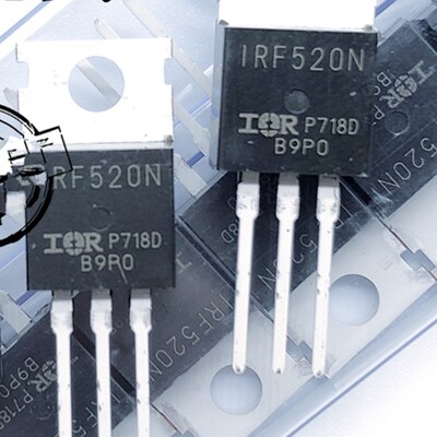 全新现货 IRF520N IRF520NPBF 直插 TO-220 大功率场效应管 N沟道
