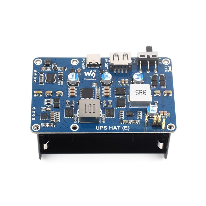 树莓派5不间断电源模块5V6A输出UPS移动电源扩展板21700电池
