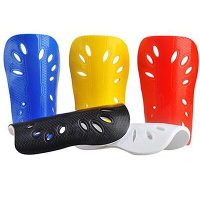 1 Pair Football Shin Pads Plastic Soccer Guards Leg Protecto