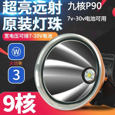 山拓P90强光超亮头灯P900灯珠