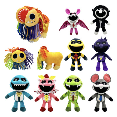 Nightmare Critters波比系列噩梦小羊狮子毛绒玩具紫色翅膀可变形