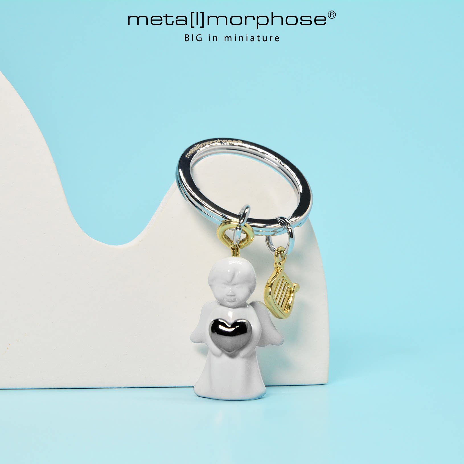 Metalmorhpose守护天使合金钥匙扣挂件高端可爱创意生日送人礼物