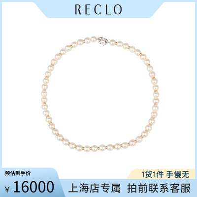中古「95新」TASAKI塔思琦海水珍珠金环串珠项链92546cm复古RECLO