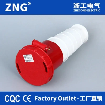 IP67大电流工业防水插座125A4P
