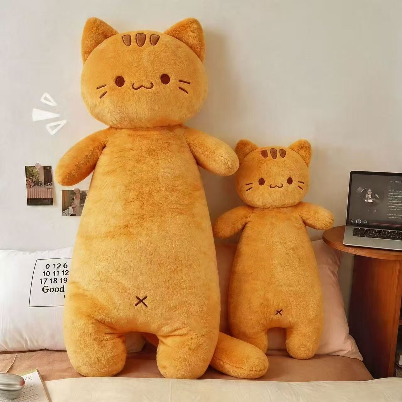 大号长条猫毛绒玩具公仔玩偶大抱枕猫咪女生床上夹腿抱枕生日礼物