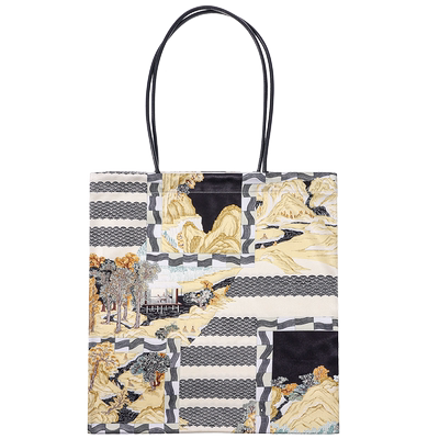 皇锦文创·仿真丝缎面手提袋单肩背包-再续兰亭HG33493