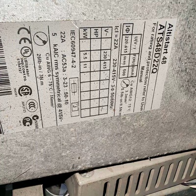 售前询价议价ATS48D22Q，成色还可以，功能正常。三维修
